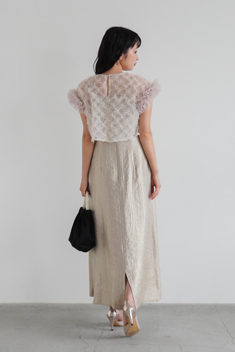 kaene公式オンラインストア ボリュームブラウスセットドレス / 100956 結婚式パーティーワンピース