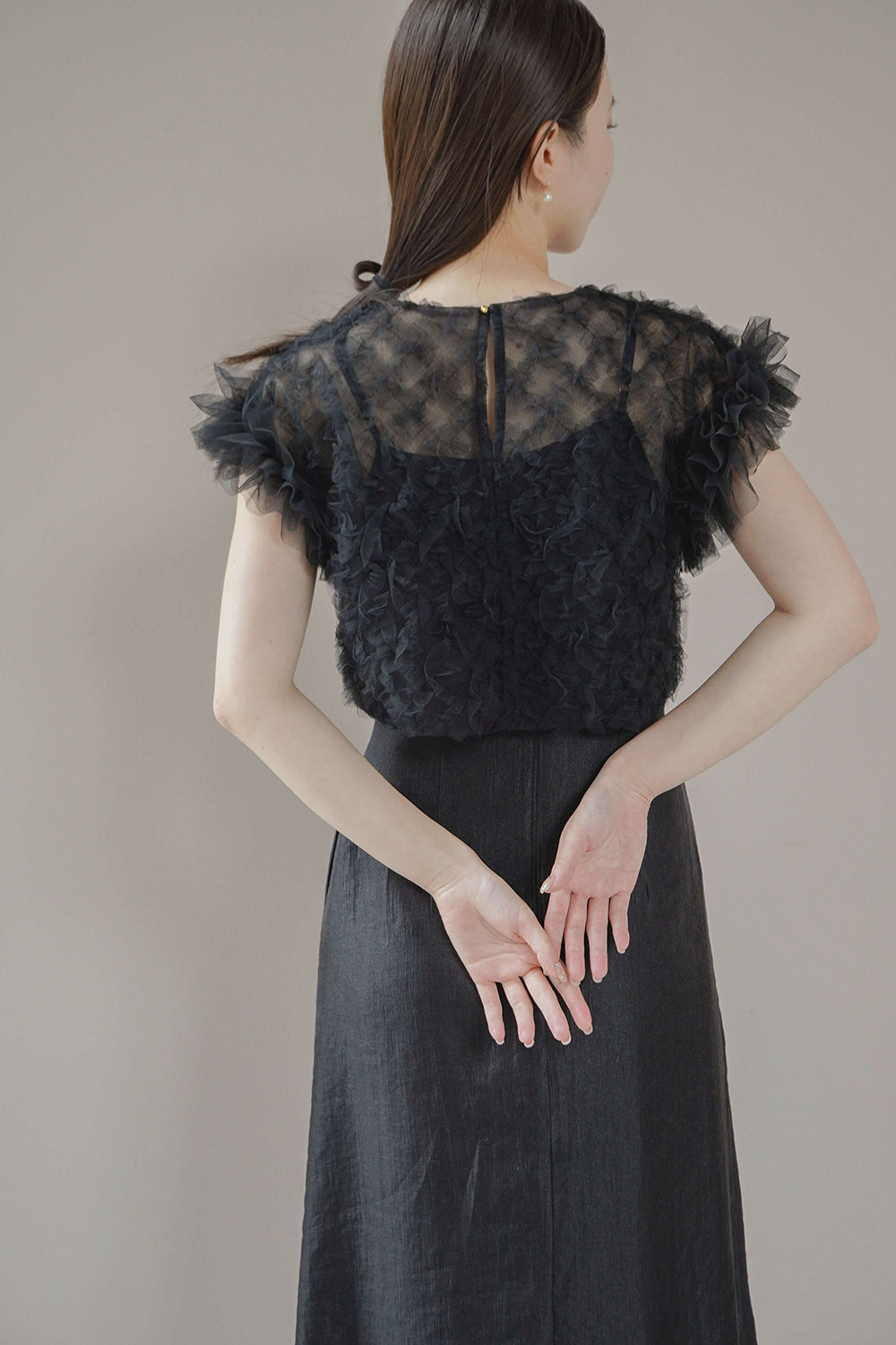 kaene公式オンラインストア ボリュームブラウスセットドレス / 100956 結婚式パーティーワンピース